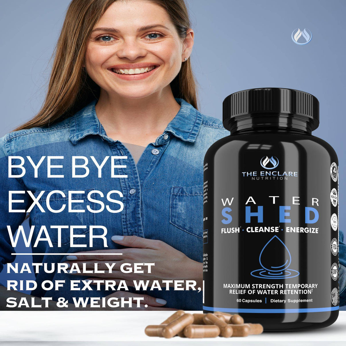 Watershed Natural Diuretic Water Pills for Water Retention Weight Loss ...